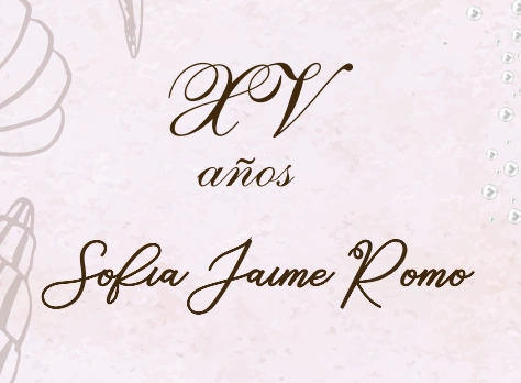 Sofia Jaime Romo - invitación